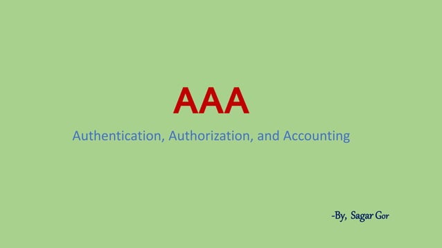 AAA Best Practices | PPTX