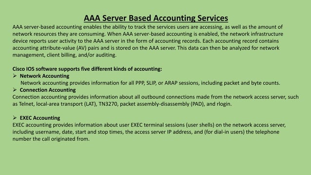 AAA Best Practices | PPTX