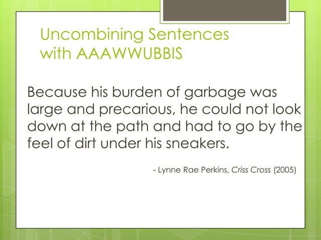 Complex sentences: AAAWWUBBIS | PPTX