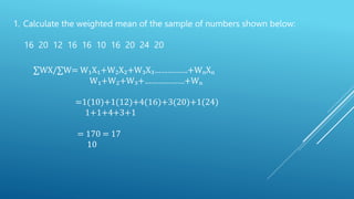 Wighted AM and example how to solve a given weighted AM | PPT