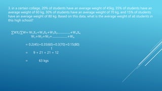 Wighted AM and example how to solve a given weighted AM | PPT