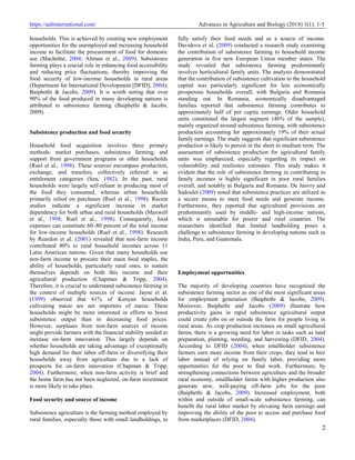 Subsistence farming and rural food security: A review | PDF