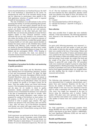 Effect of biochar-based rhizobium biofertilizer on groundnut production | PDF