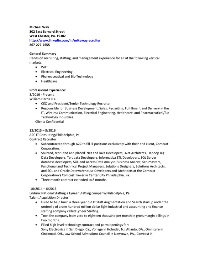 Michael Way 2016 | PDF