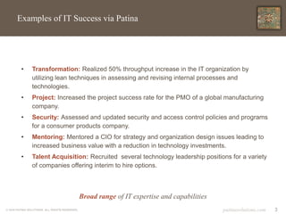 Patina IT Practice | PPT