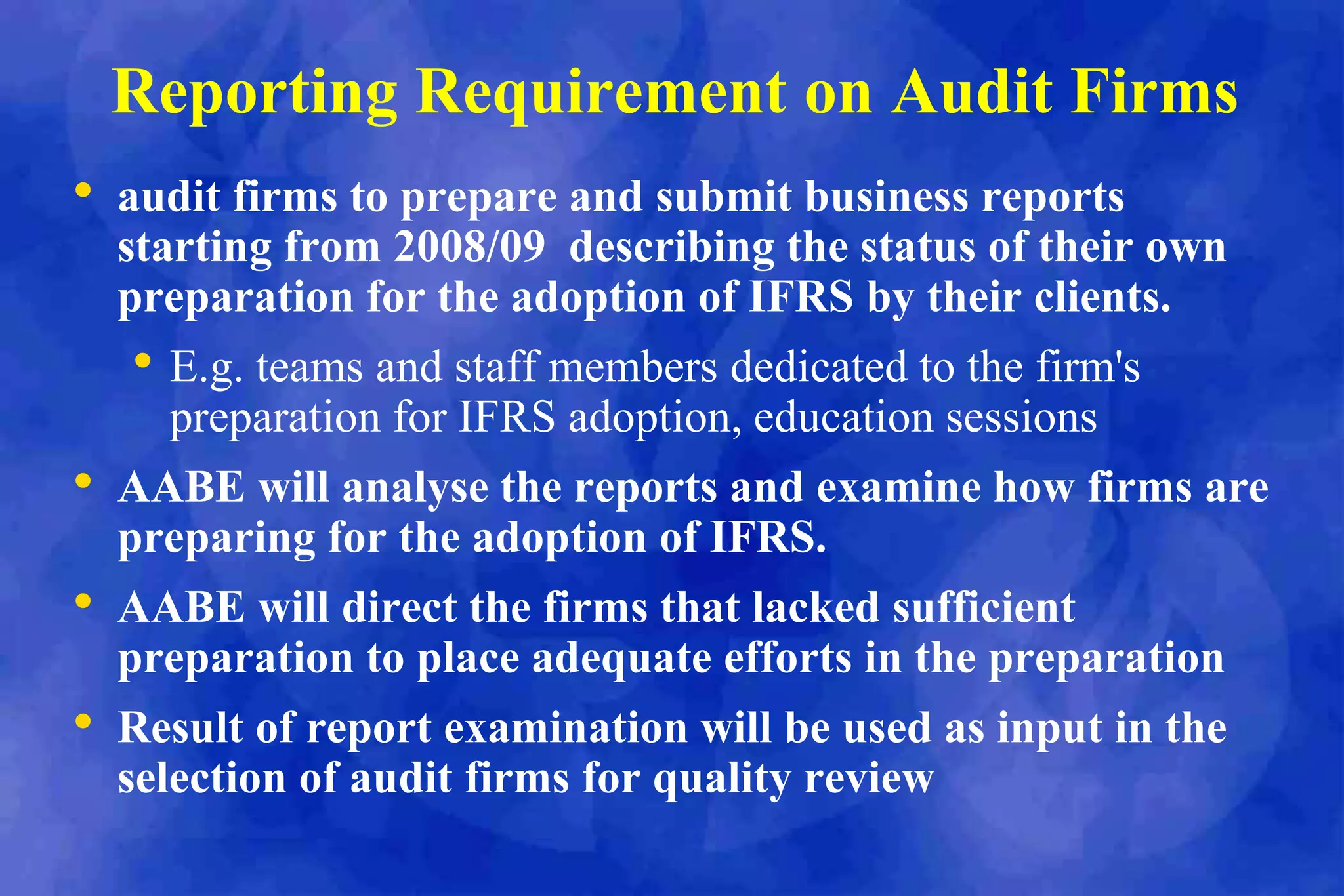 ifrs-adoption-road-map-presentation-to-development-bank gashe | PPT
