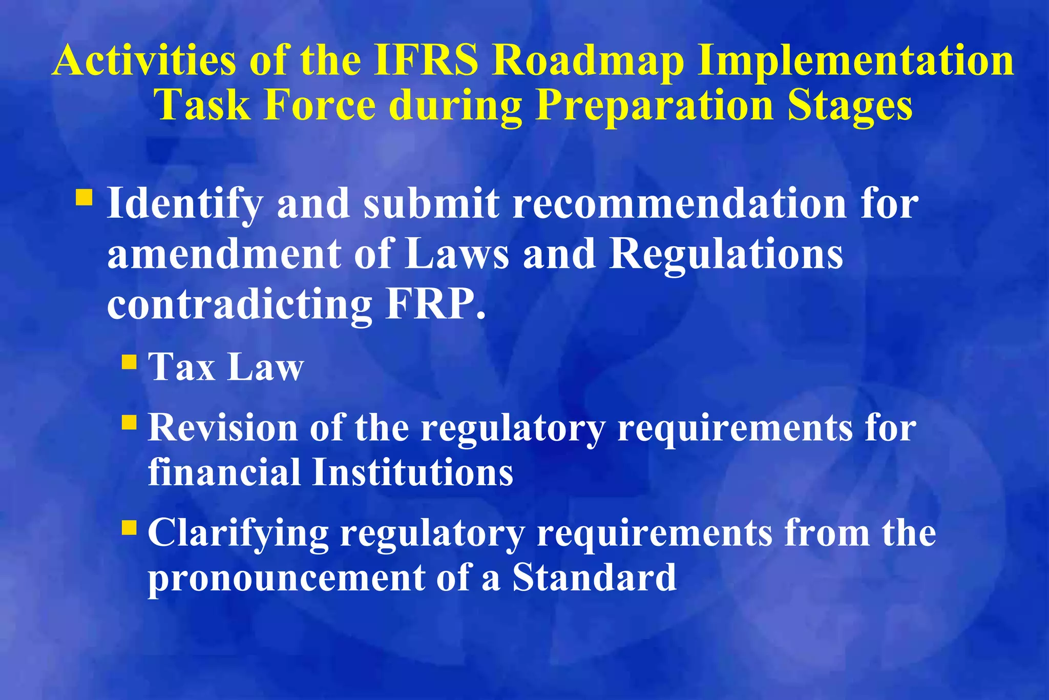 ifrs-adoption-road-map-presentation-to-development-bank gashe | PPT
