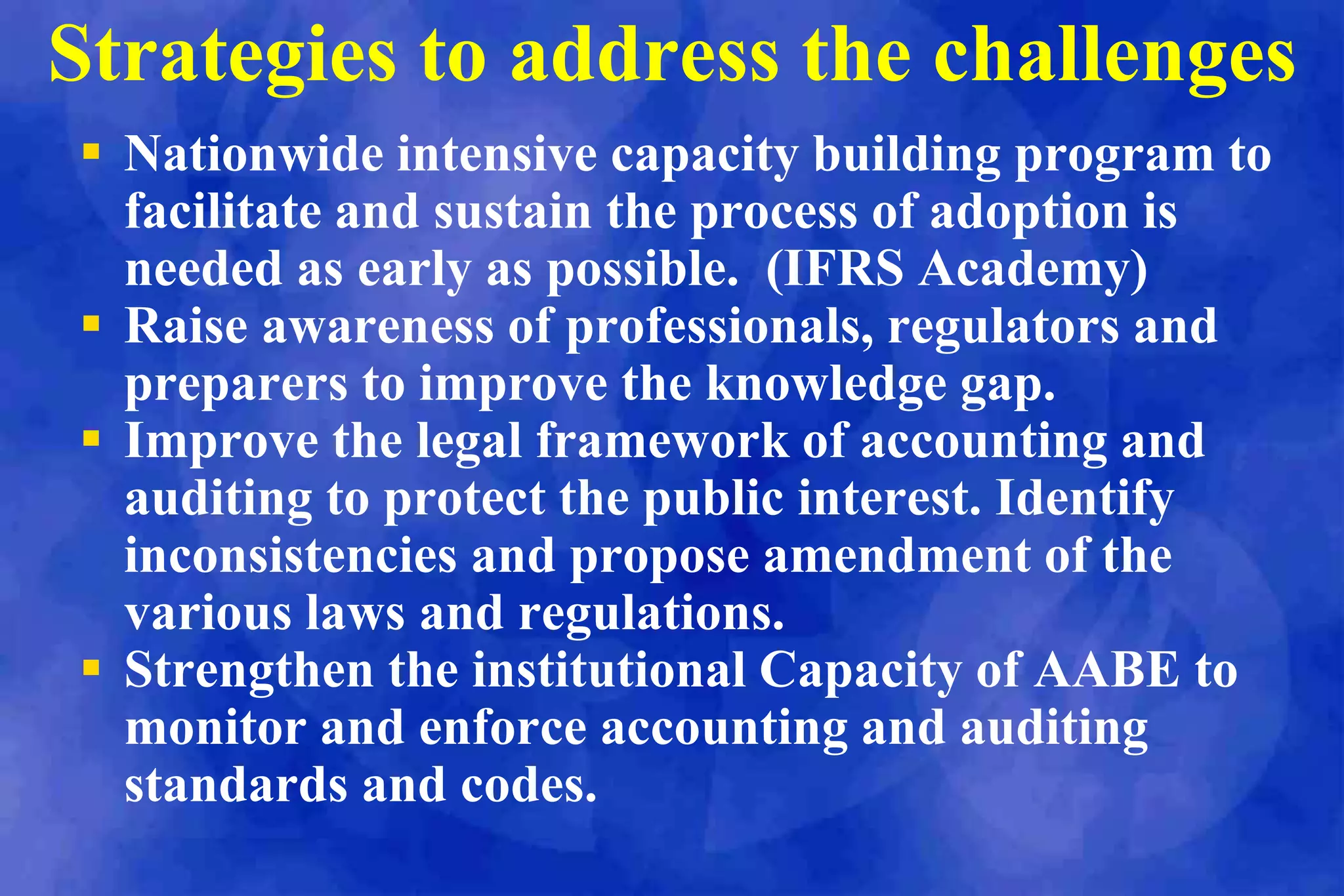 ifrs-adoption-road-map-presentation-to-development-bank gashe | PPT