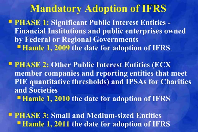 ifrs-adoption-road-map-presentation-to-development-bank gashe | PPT