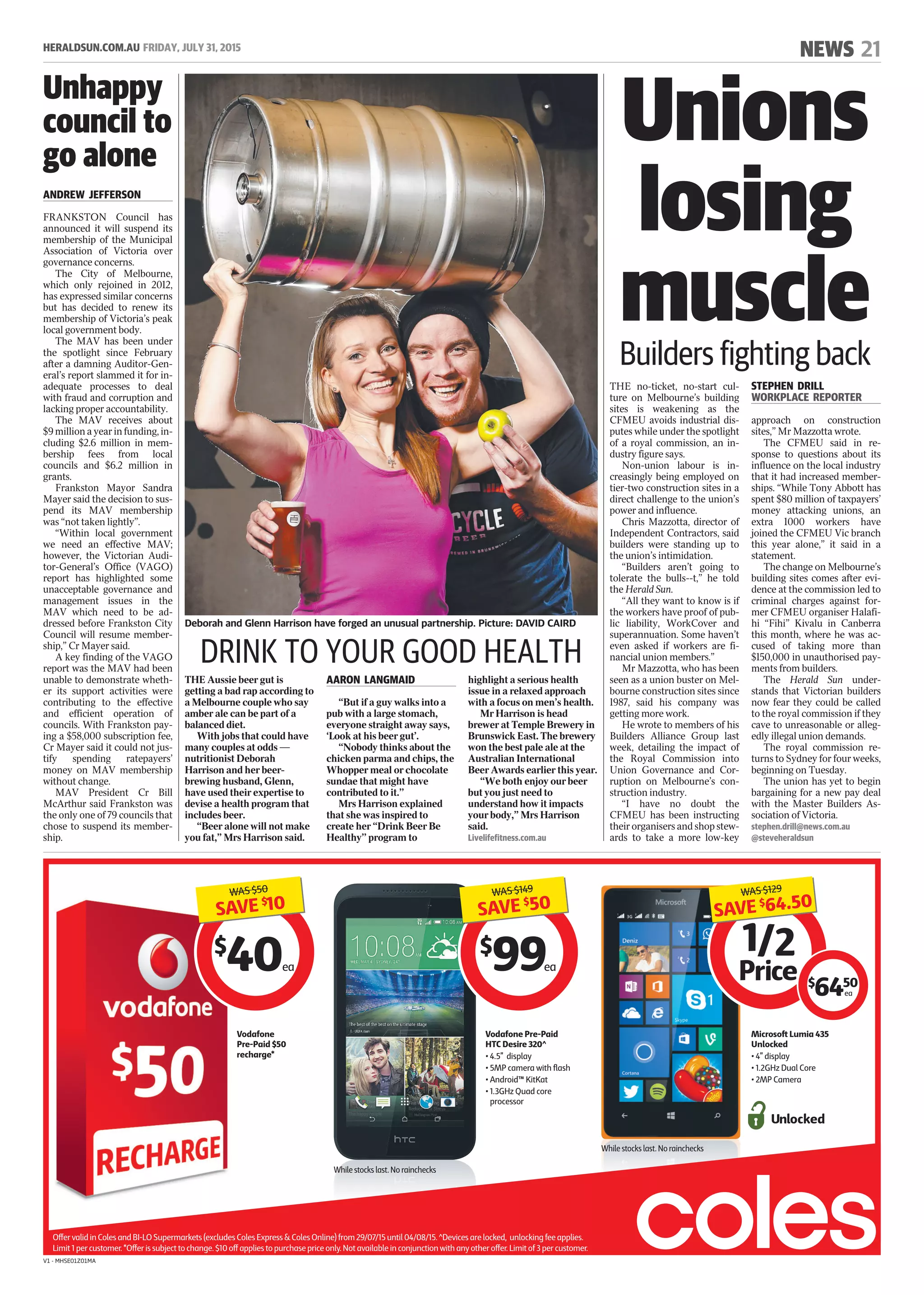 Herald Sun Article 31st July 2015 DebGlenn | PDF | Construction ...