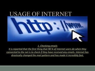 Computer Assignment Topic-Internet | PPTX