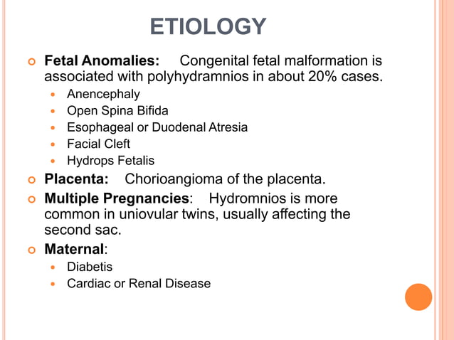 POLYHYDRAMINOS | PPTX | Pregnancy | Reproductive Health