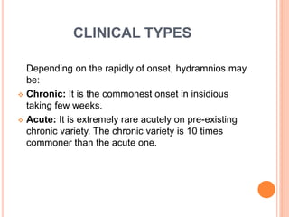 POLYHYDRAMINOS | PPTX | Pregnancy | Reproductive Health