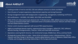 AABSyS - GIS Software Expertise Services | PPT