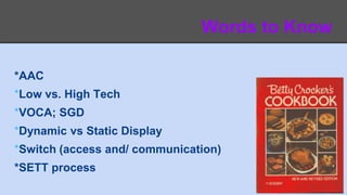 AAC in the Preschool Classroom | PPT