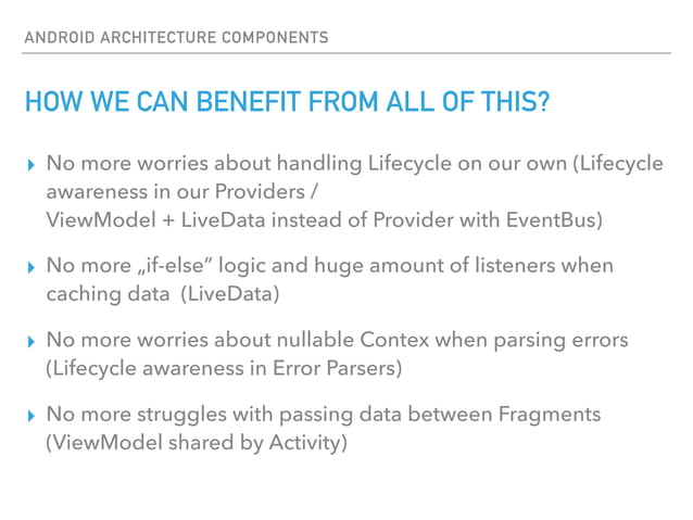 Android Architecture Components | PPT