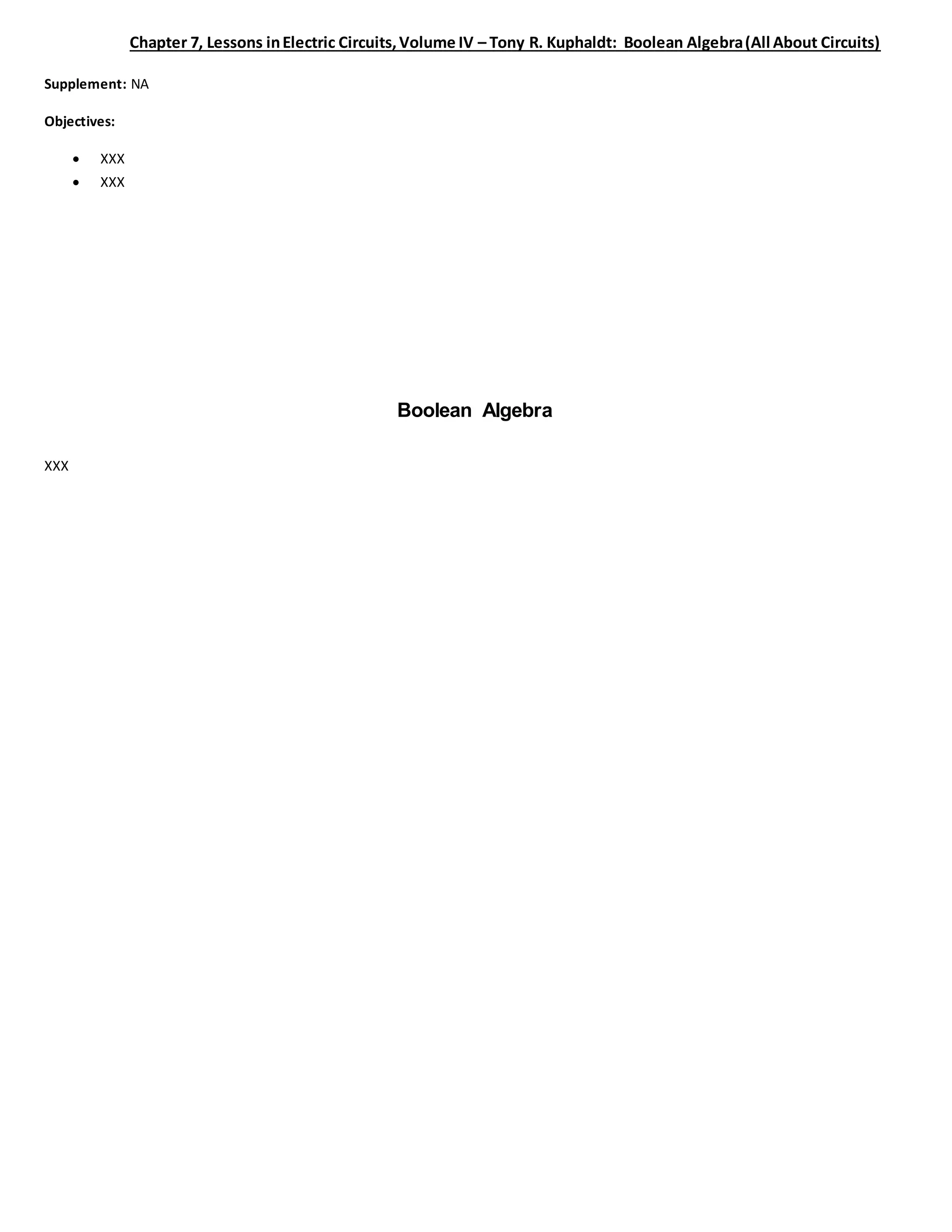 Aac boolean algebra | DOCX