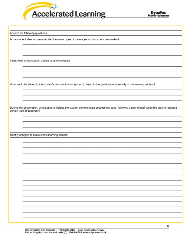 Aac in-classroom---observing-the-classroom-environment | PDF