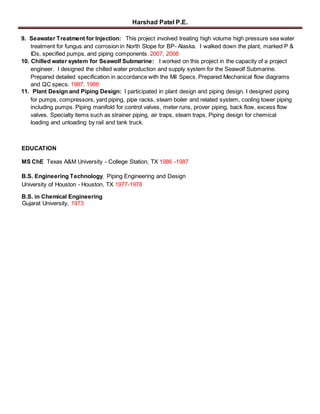 Harshad Patel Resume- hkp-G15 | PDF