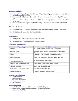 Umesh Resume | DOCX