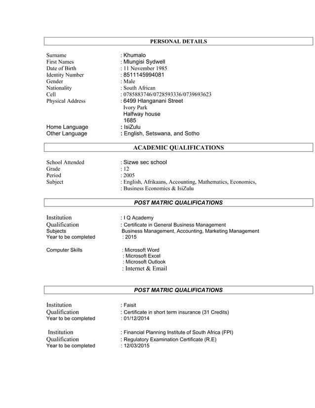 mlungisi_khumalo_(CV_TO_USE) | DOC