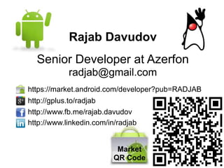 Android Erası 2 - UI və layoutlar | PPTX