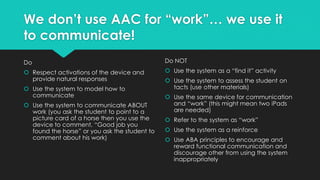 AAC and Aided Language Stimulation | PPTX