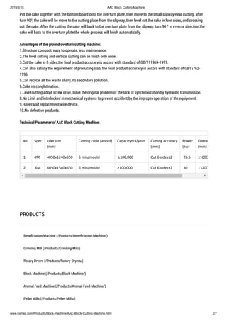 Aac block cutting machine | PDF