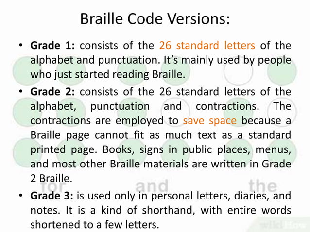 Introduction of braille | PPTX