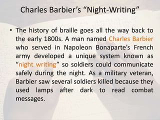 Introduction of braille | PPTX