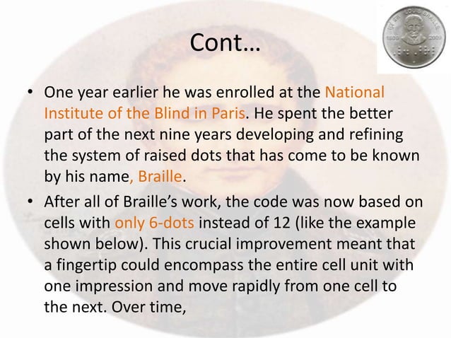 Introduction of braille | PPTX