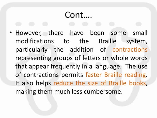 Introduction of braille | PPTX