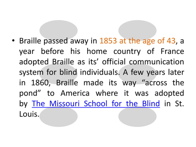 Introduction of braille | PPTX