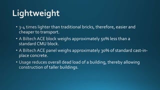 Aac bricks benefits | PPTX