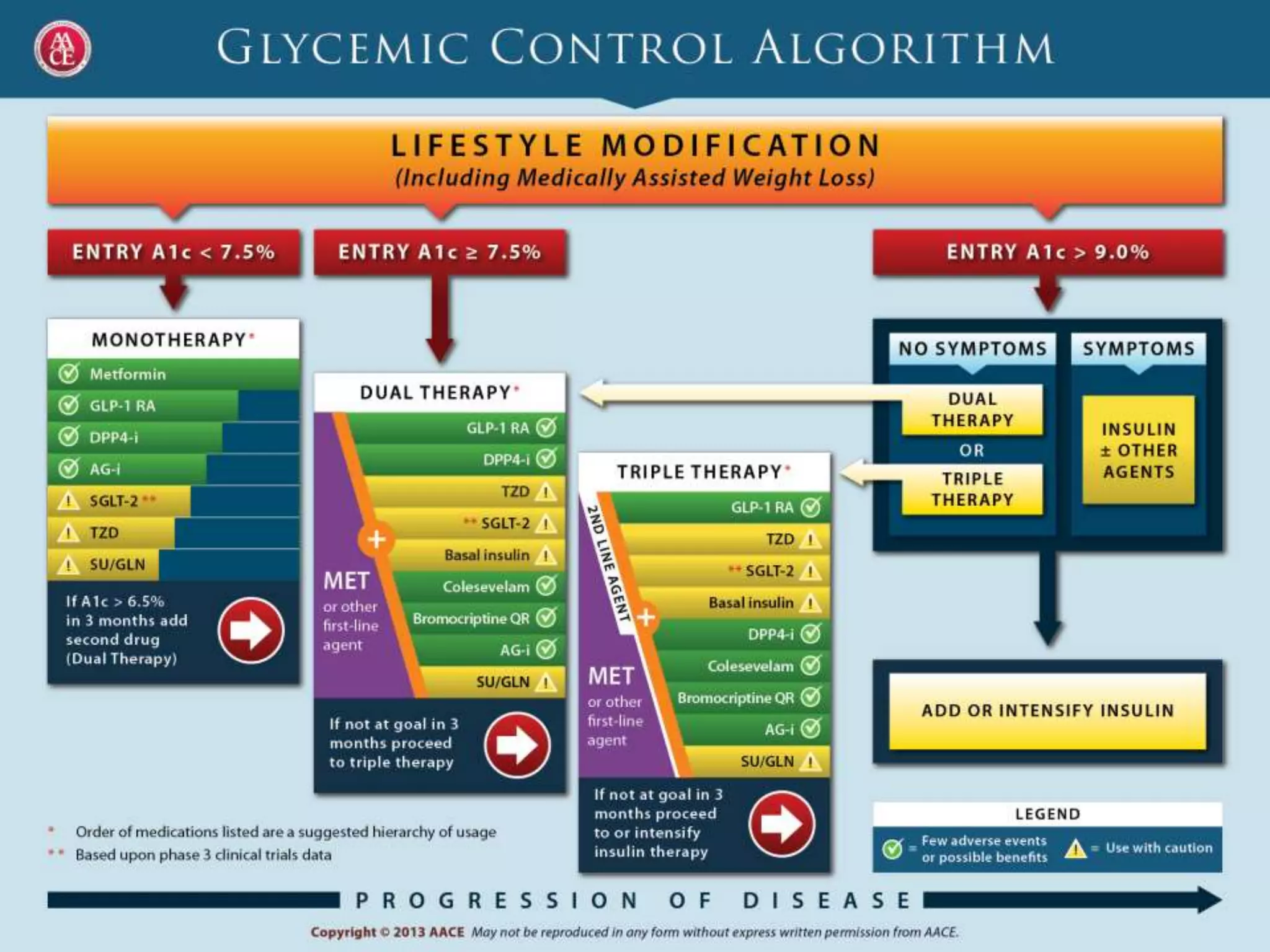 AACE COMPREHENSIVE DIABETES MANAGEMENT ALGORITHM 2013 | PPTX