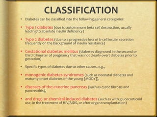 Diagnosis and treatment of diabetes | PPT