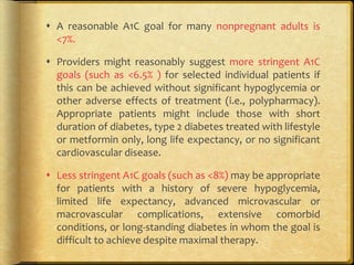 Diagnosis and treatment of diabetes | PPTX