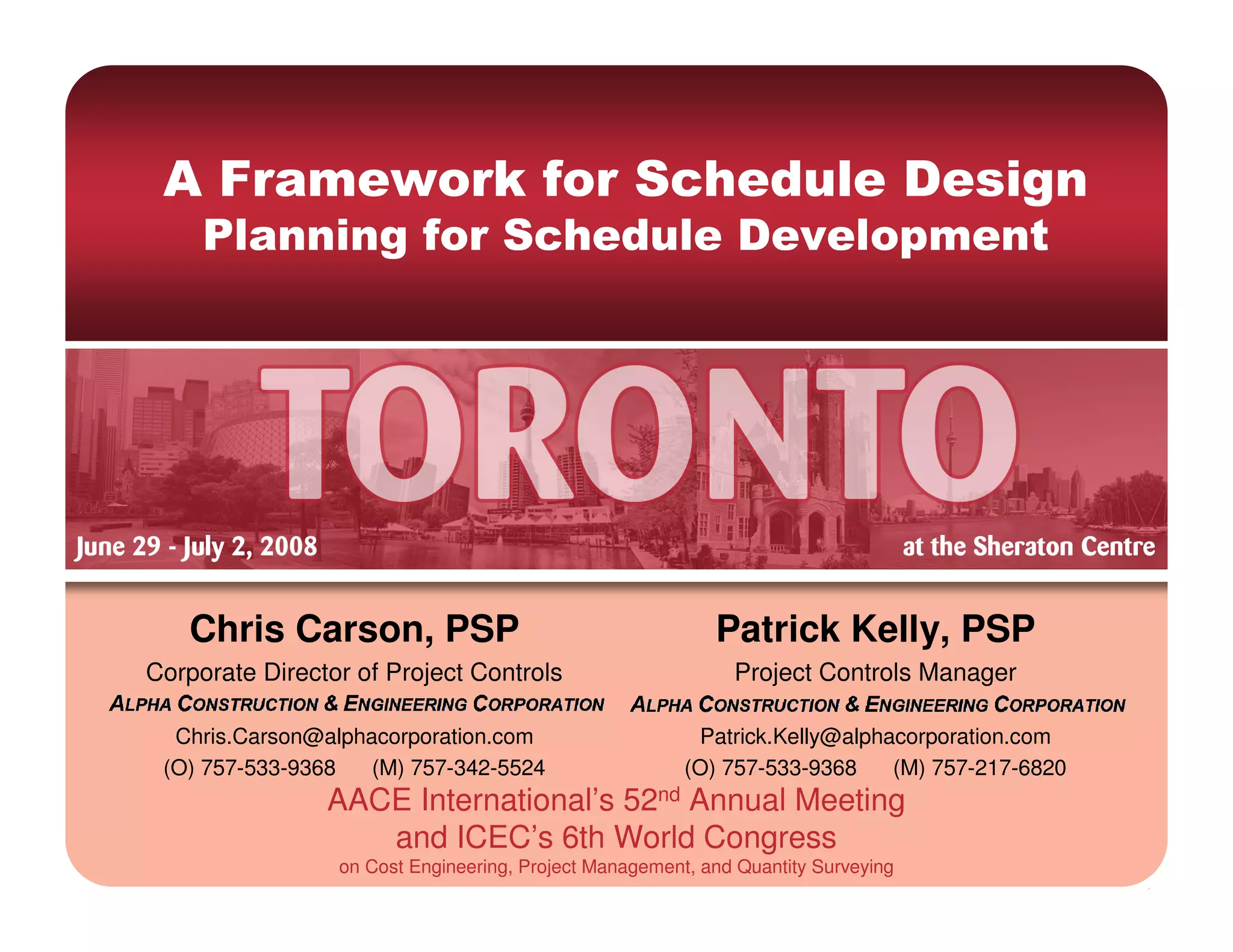 Schedule Design AACE | PDF