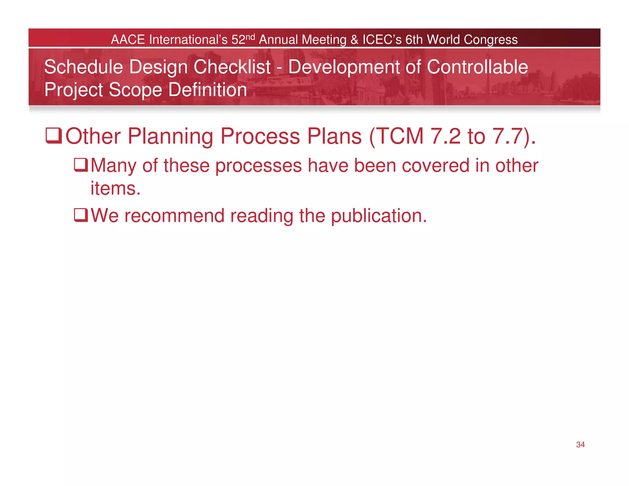 Schedule Design AACE | PDF