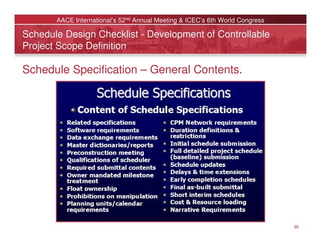 Schedule Design AACE | PDF | Business | Business and Finance