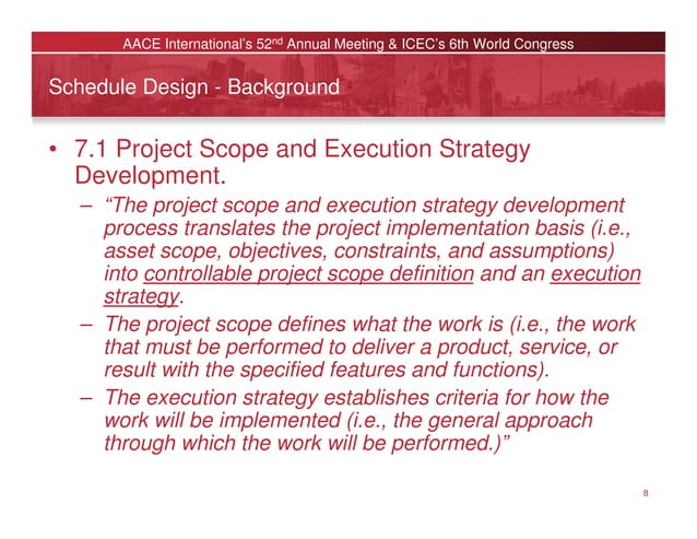 Schedule Design AACE | PDF | Business | Business and Finance