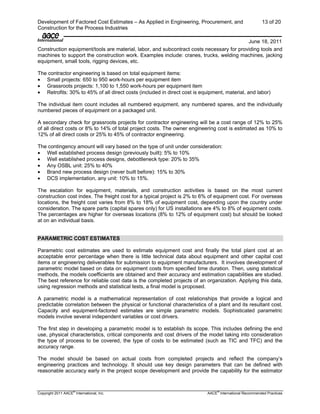 Aace factored cost estimation | PDF