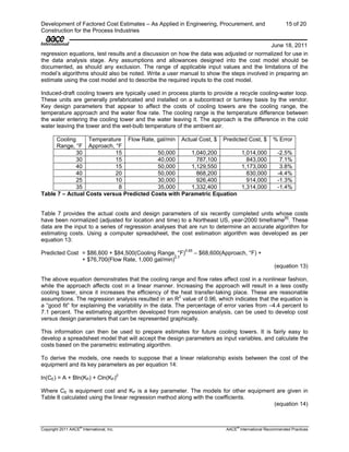 Aace factored cost estimation | PDF