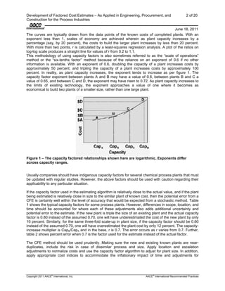 Aace factored cost estimation | PDF
