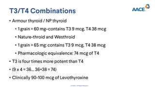 AACE HypothyroidismHypothyroidism. Slide -Pdf | PDF