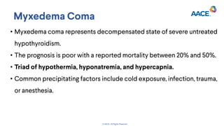 AACE HypothyroidismHypothyroidism. Slide -Pdf | PDF