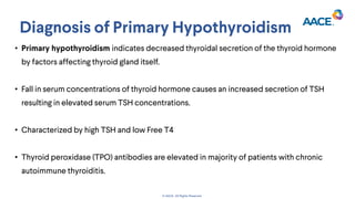 AACE HypothyroidismHypothyroidism. Slide -Pdf | PDF