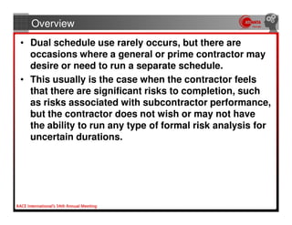 Mitigation Of Risks In Using Parallel Schedules | PDF