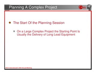 Planning A Complex Project | PPT