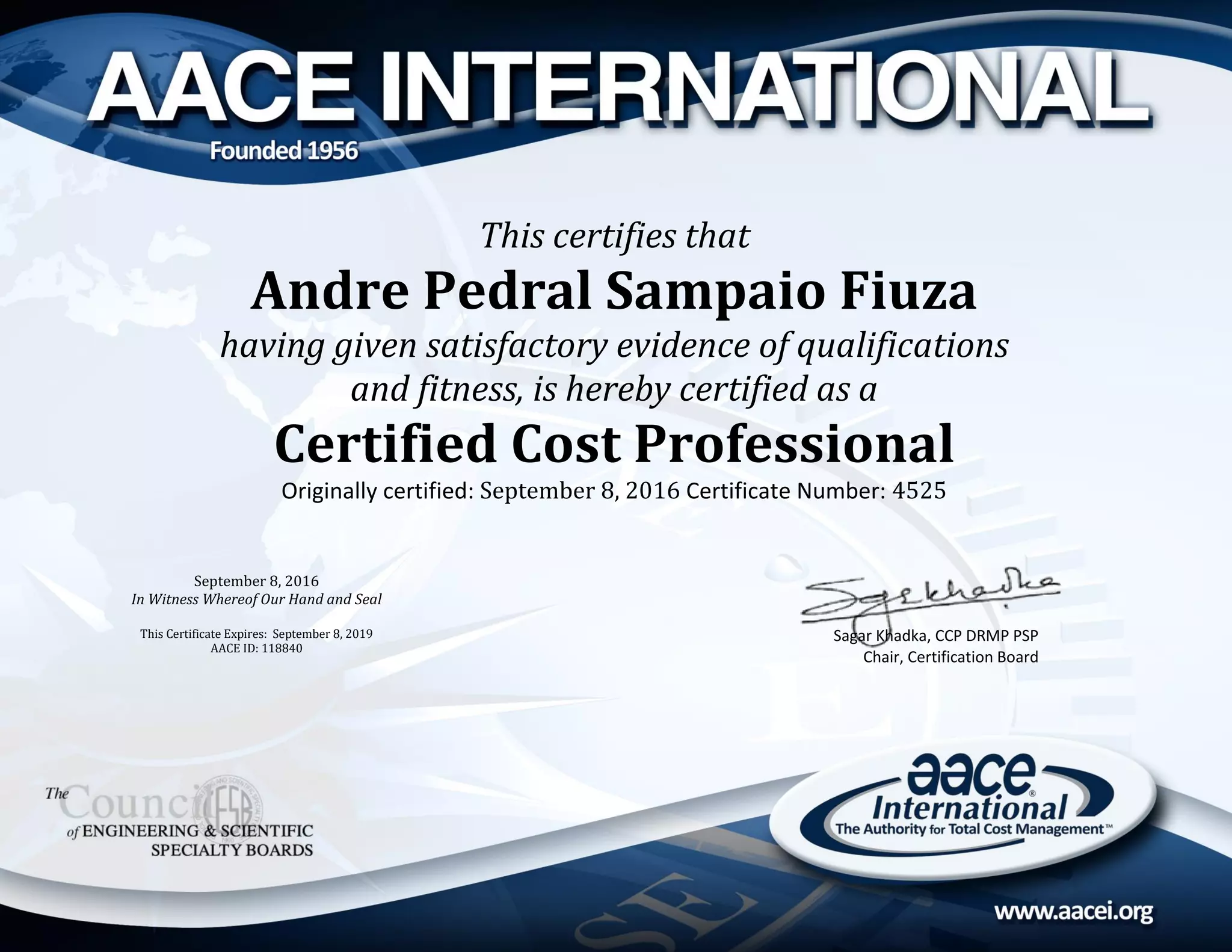 Certified Cost Professional - AACEI | PDF